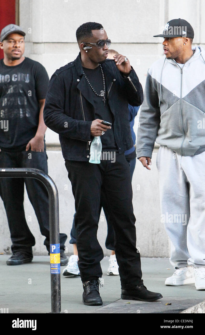 Sean Combs aka Diddy on the set of his new music video Los Angeles ...
