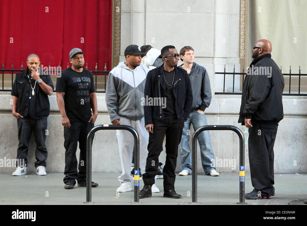 Sean Combs aka Diddy on the set of his new music video Los Angeles ...