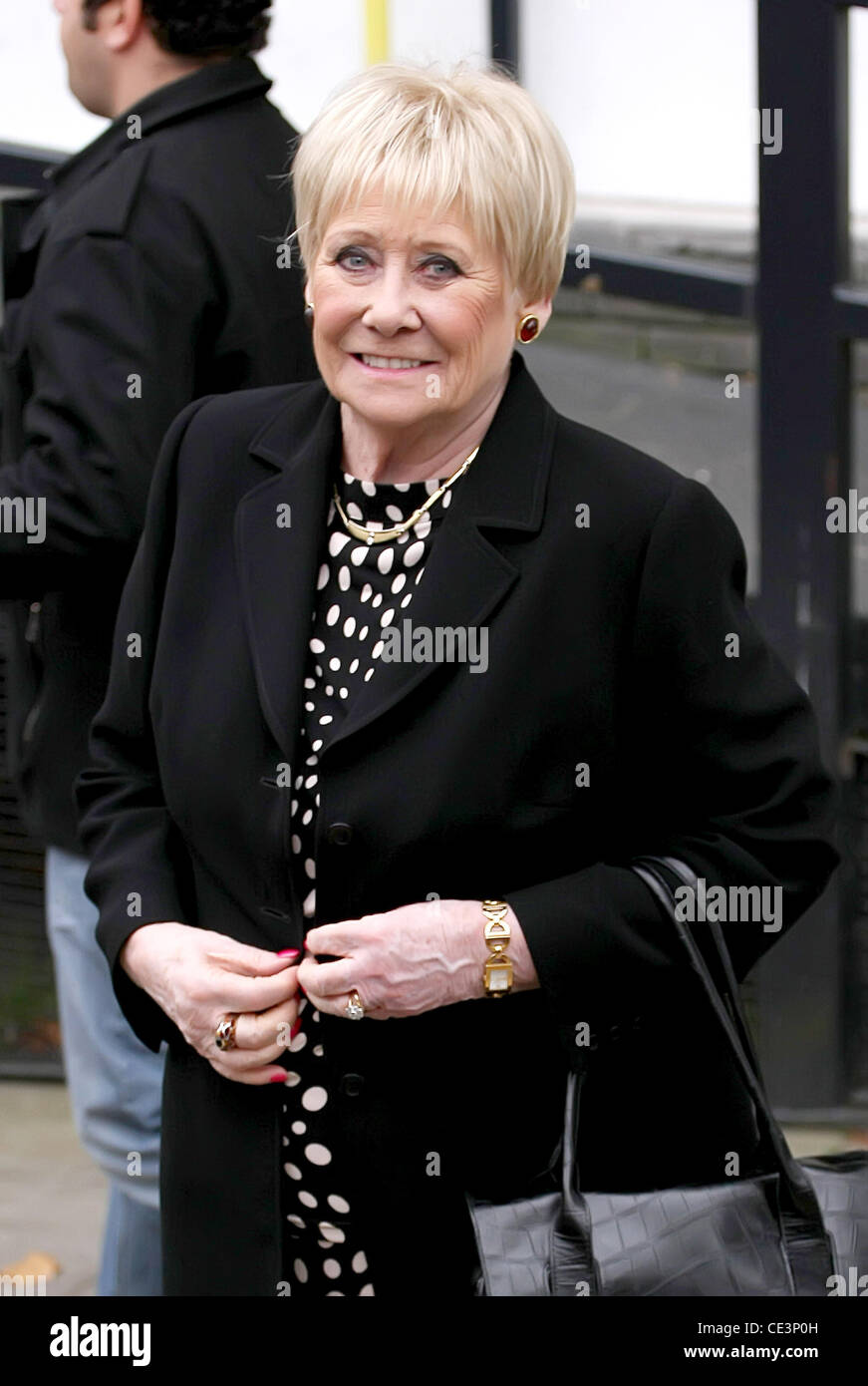 Liz Dawn Celebrities outside the ITV studios London, England - 17.11.10 ...