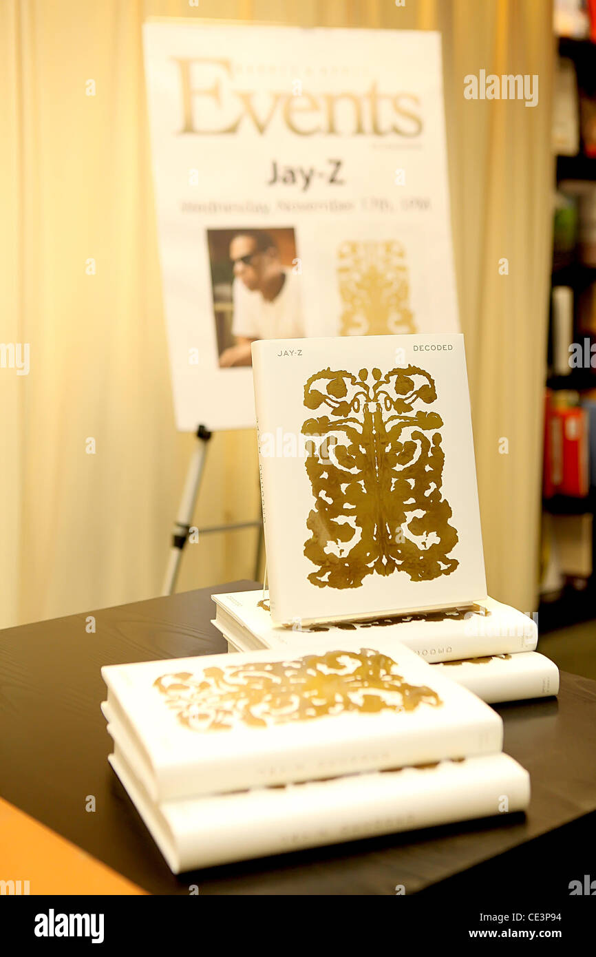 Atmosphere Jay-Z aka Shawn Carter signs copies of his new book 'Decoded ...