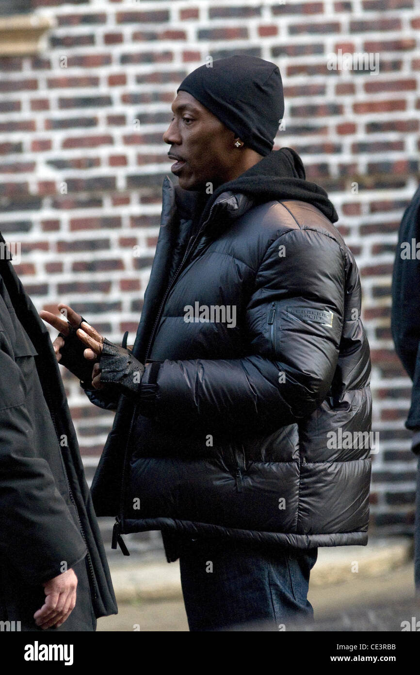Eddie Murphy on the set of 'Tower Heist' filming in Queens New York ...