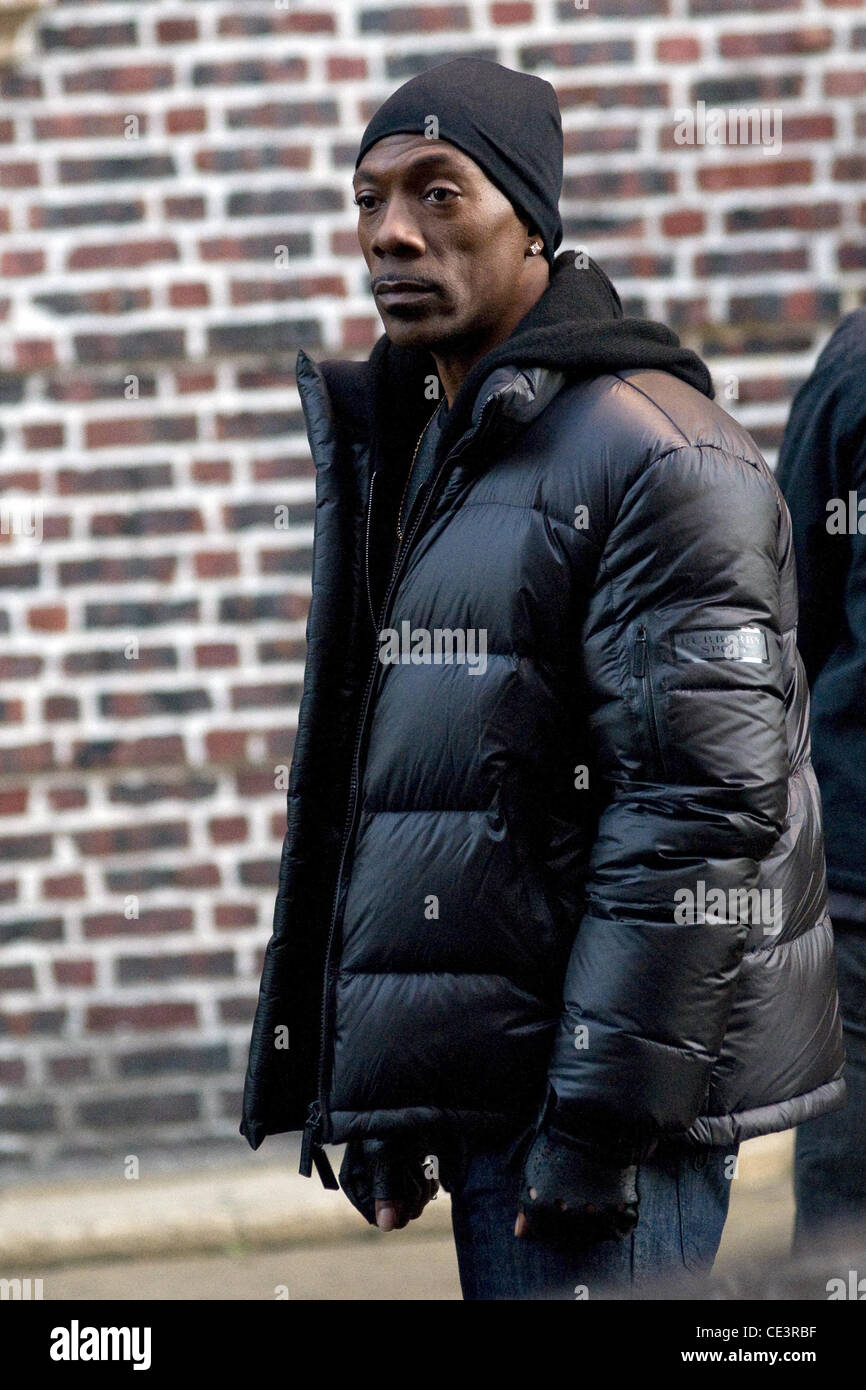 Eddie Murphy on the set of 'Tower Heist' filming in Queens New York ...