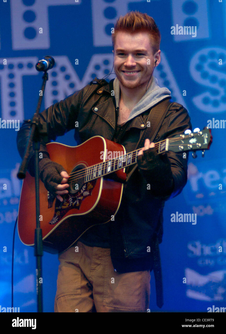Sam Clark performs live on Real Radio stage during the Sheffield ...
