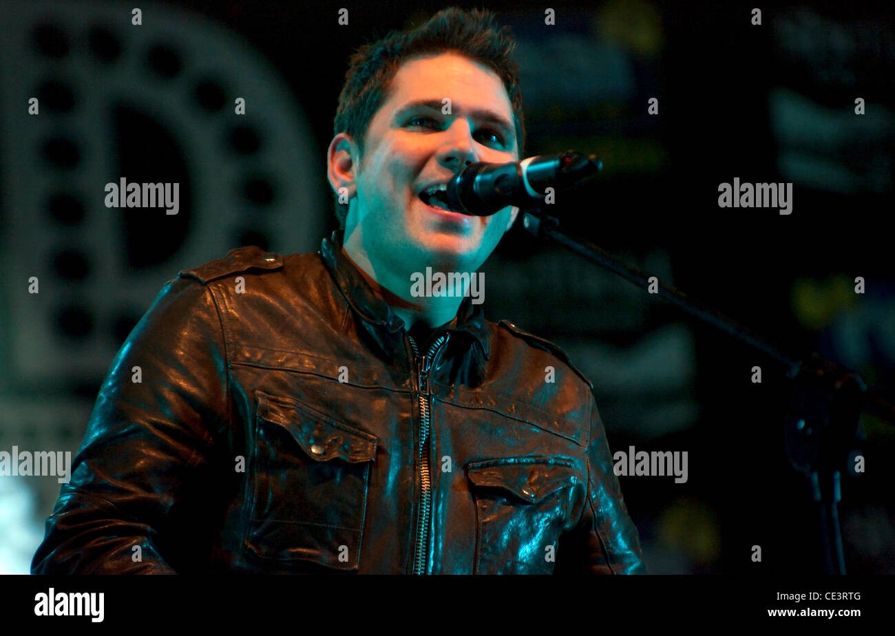 Band Scouting For Girls performs live on Real Radio stage during the ...