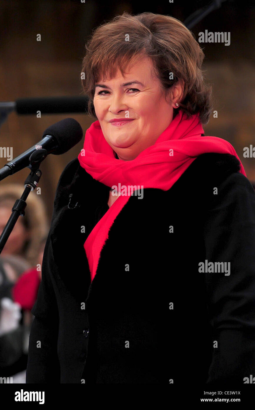 Susan Boyle performing live at Rockefeller Center as part of the 'Today ...