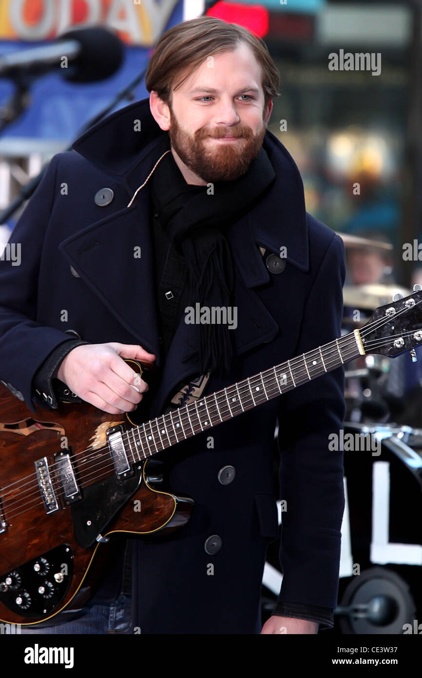 Caleb Followill Kings of Leon performing live at Rockefeller Center as ...