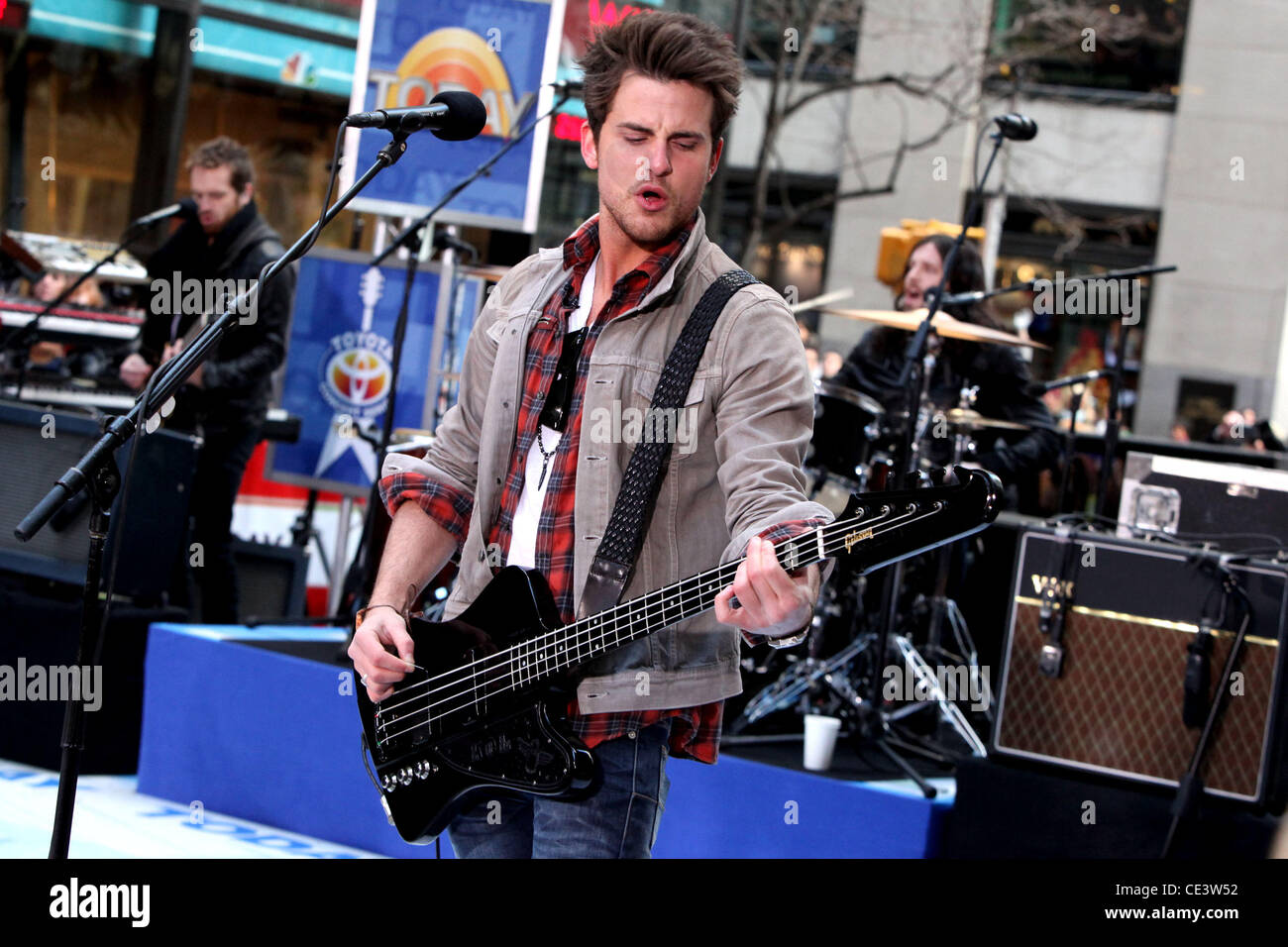 Jared Followill Kings of Leon performing live at Rockefeller Center as ...
