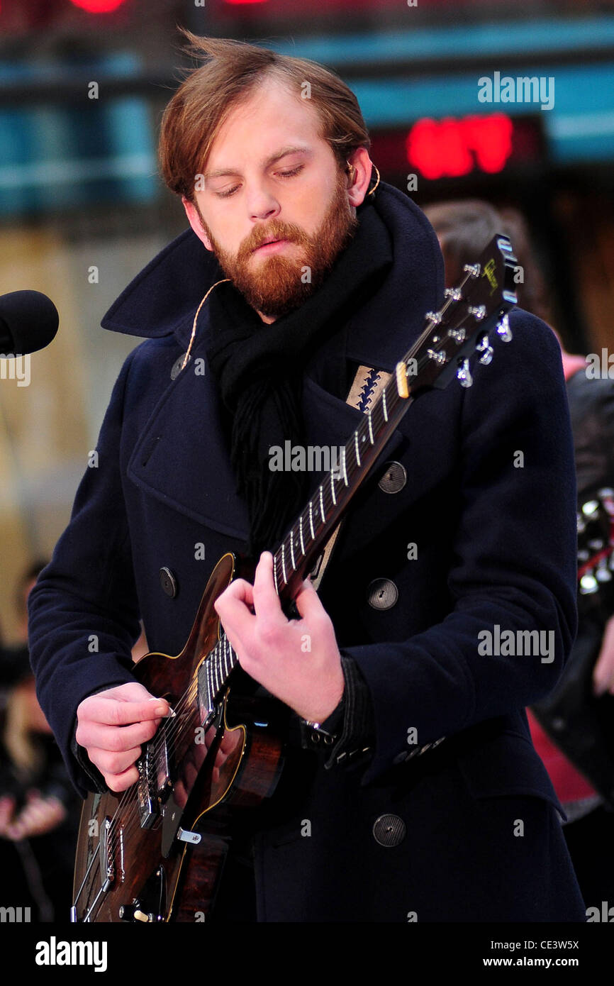 Caleb Followill Kings of Leon performing live at Rockefeller Center as ...