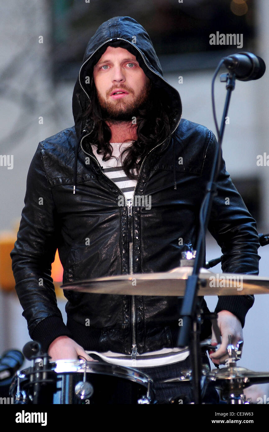 Nathan Followill Kings of Leon performing live at Rockefeller Center as ...