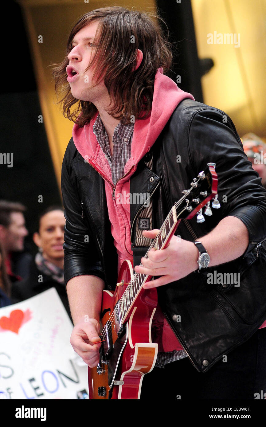 Matthew Followill Kings of Leon performing live at Rockefeller Center ...