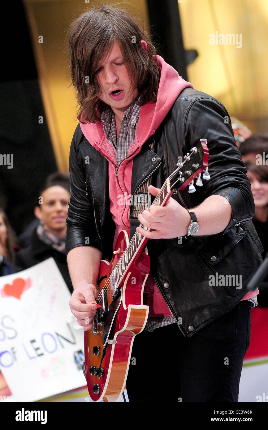 Matthew Followill Kings of Leon performing live at Rockefeller Center ...