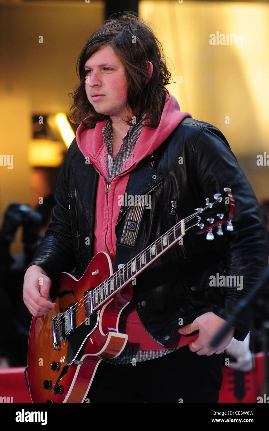 Matthew Followill Kings of Leon performing live at Rockefeller Center ...