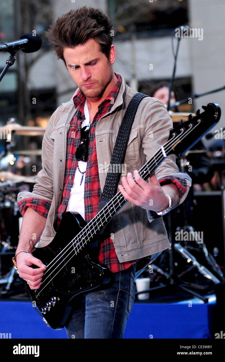 Jared Followill Kings of Leon performing live at Rockefeller Center as ...