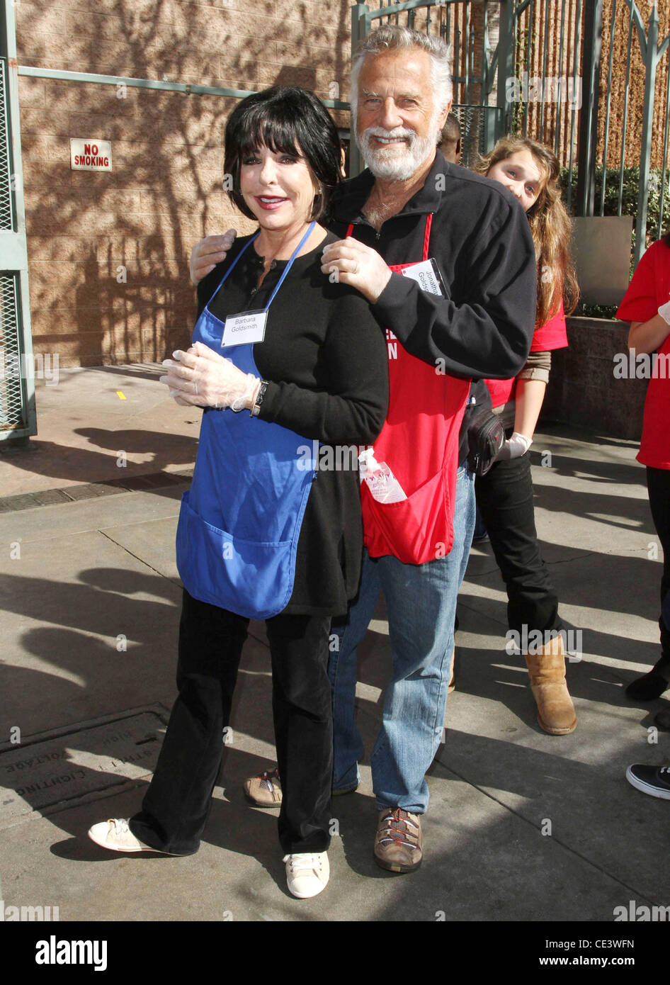 Jonathan Goldsmith with wife Barbara Goldsmith Anne and Kirk Douglas ...