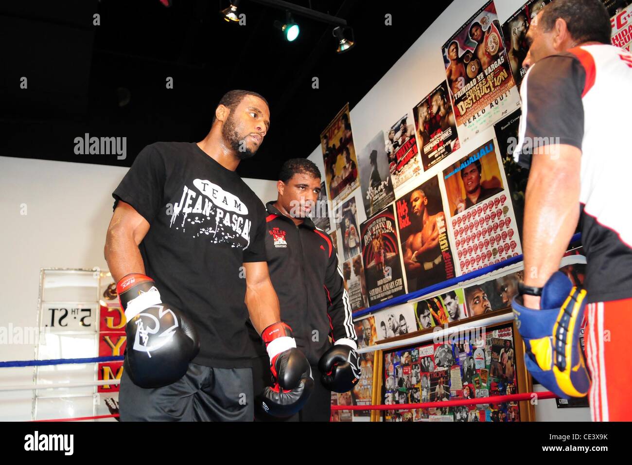 Jean Pascal Don King Productions Fighter media works out At Angelo ...