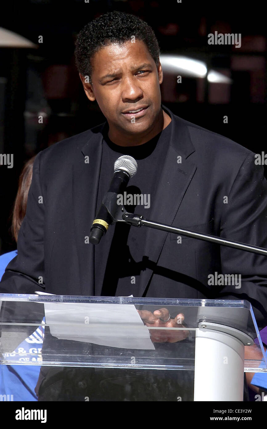 Denzel Washington Boys and Girls Clubs of America announcement, held at ...