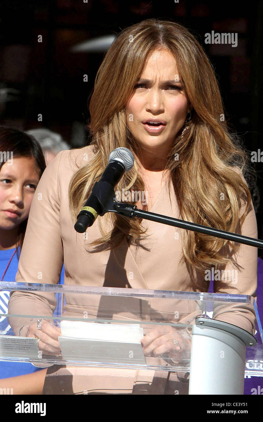 Jennifer Lopez Boys and Girls Clubs of America announcement, held at ...