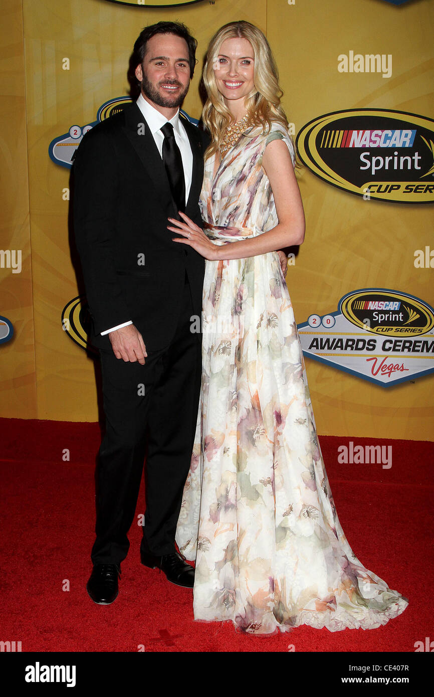 Jimmie Johnson and Chandra Johnson Nascar Sprint Cup Series Award ...