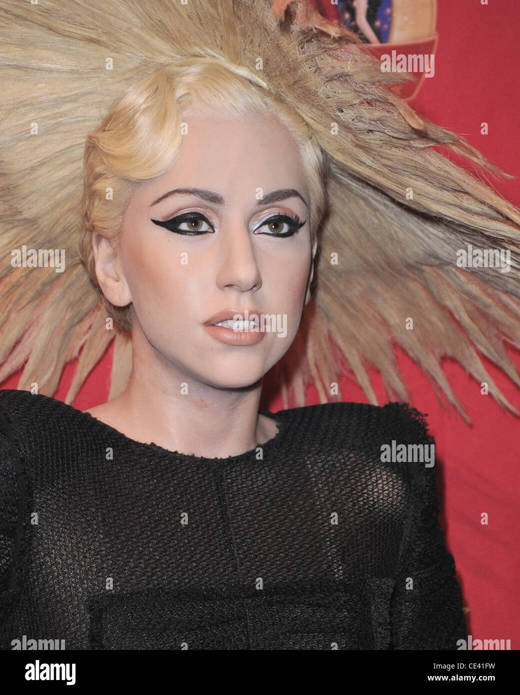 The unveiling of Lady Gaga's new wax figure at Madame Tussauds in New ...
