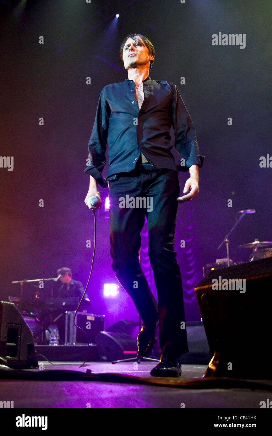 Brett Anderson Suede performing live in concert at O2 Arena London ...