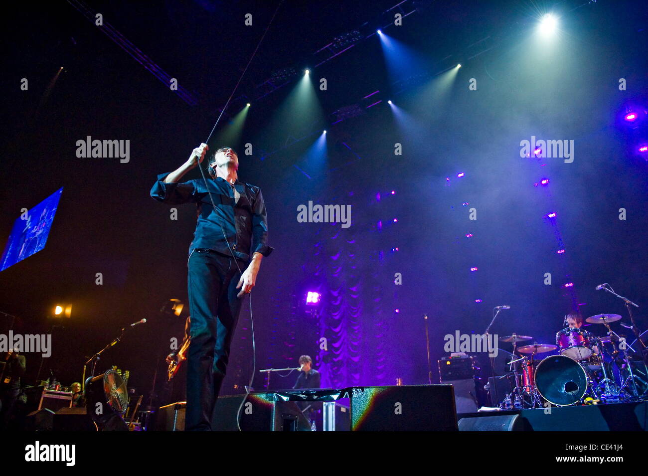 Brett Anderson Suede performing live in concert at O2 Arena London ...