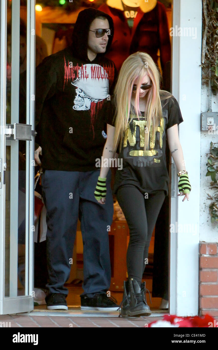 Brody Jenner and Avril Lavigne Avril Lavigne leaving Fred Segal in West ...