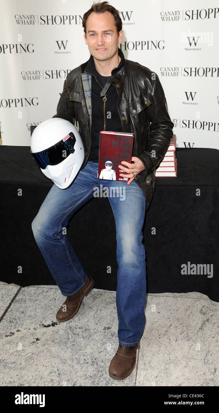 Ben Collins aka 'The Stig' signs his new book 'The Man in the White ...