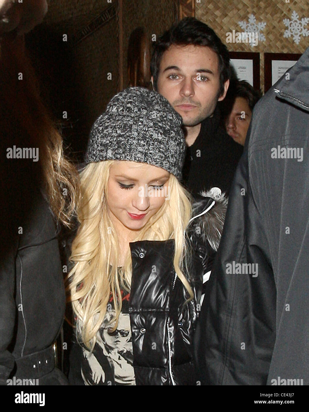 Christina Aguilera and Matt Rutler Christina Aguilera leaving Mahiki ...