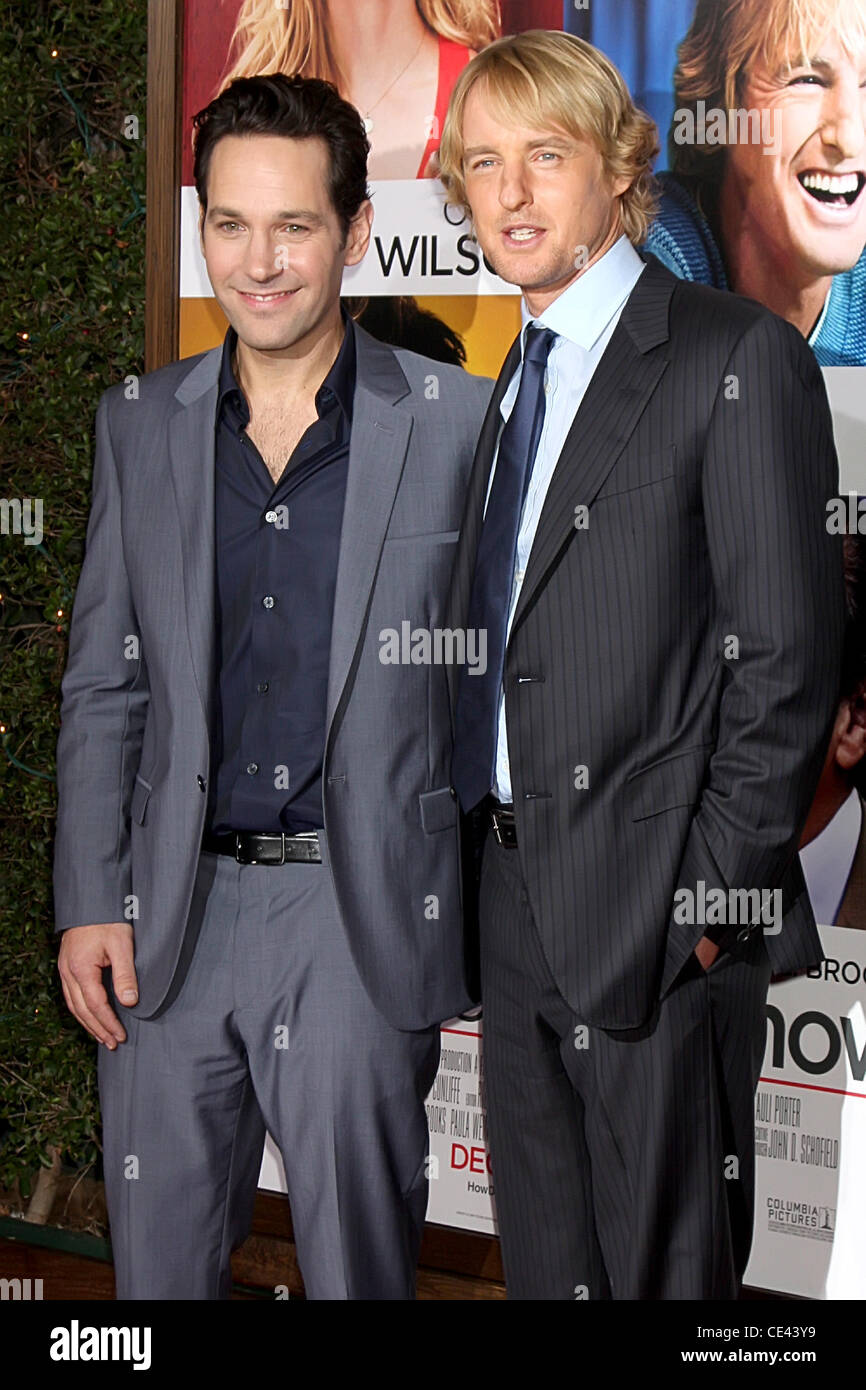 Paul Rudd and Owen Wilson The Premiere of 'How Do You Know' held at ...