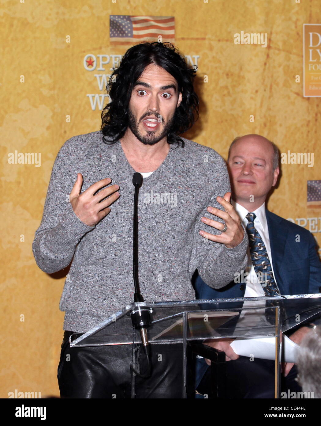 Russell Brand Press conference for the launch of the 'David Lynch ...