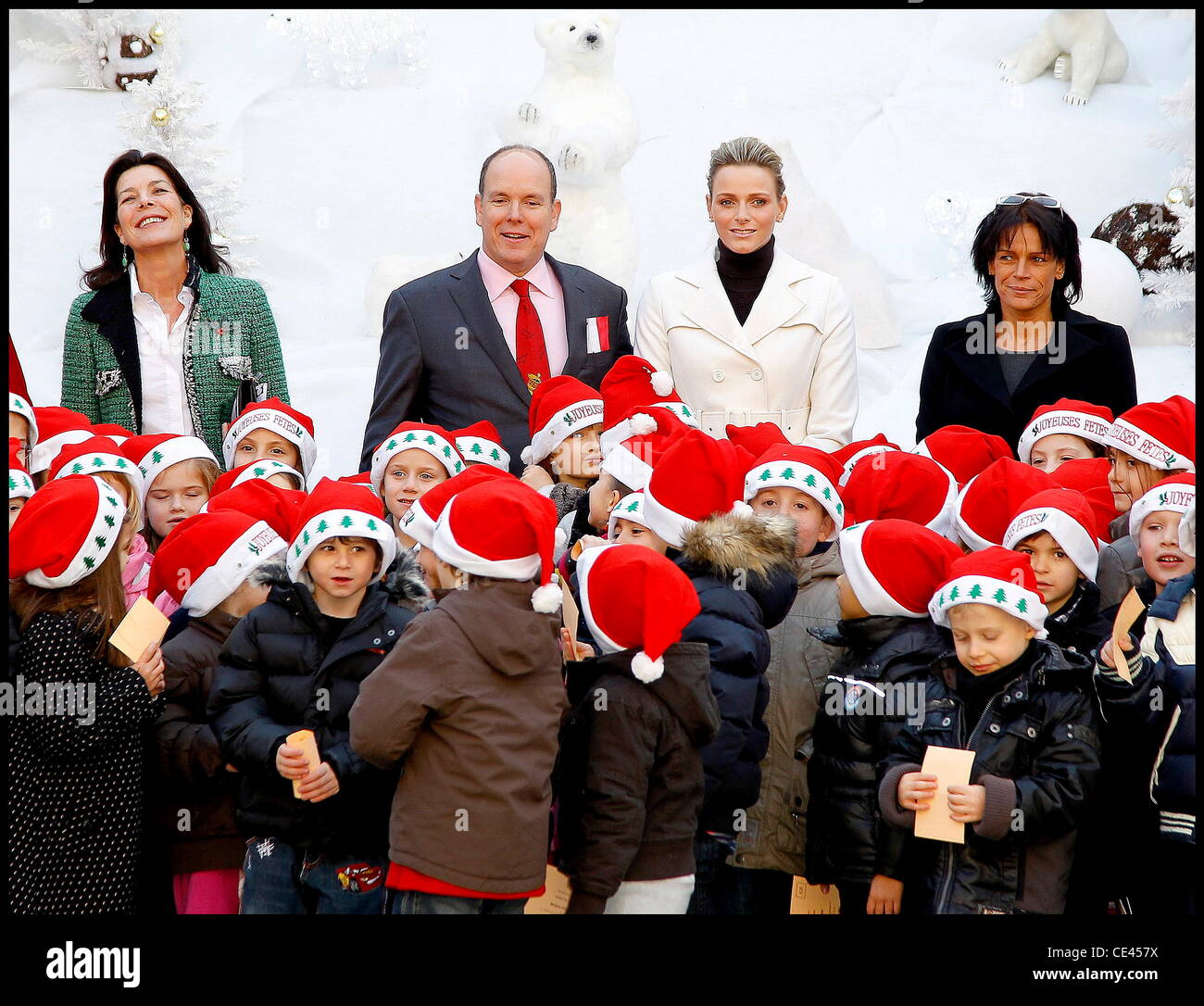 Princess Caroline, Prince Albert, Charlene Wittstock and Princess Stephanie The Grimaldi Family ...