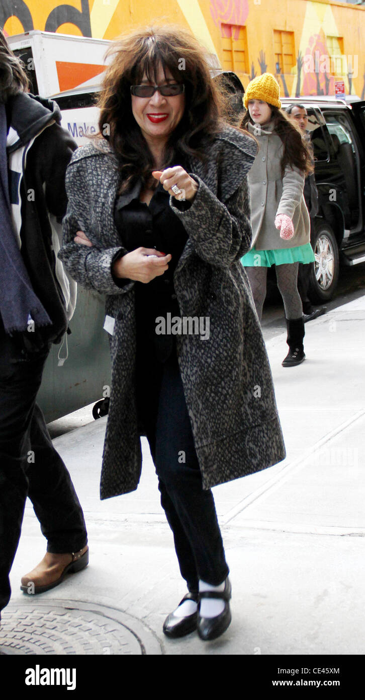 Ronnie Spector outside The Ed Sullivan Theater for 'The Late Show with ...
