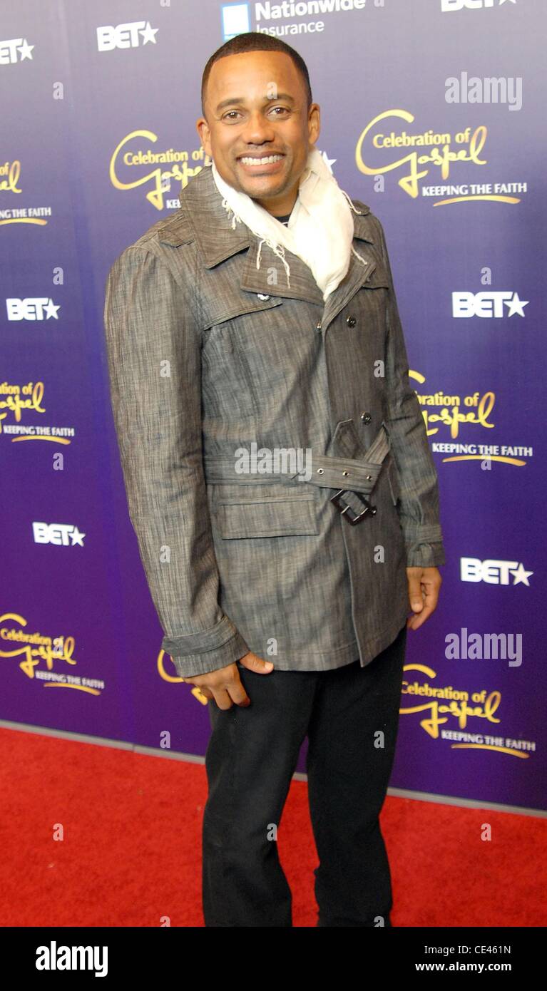 Hill Harper appears on the red carpet for the BET Celebration of Gospel ...