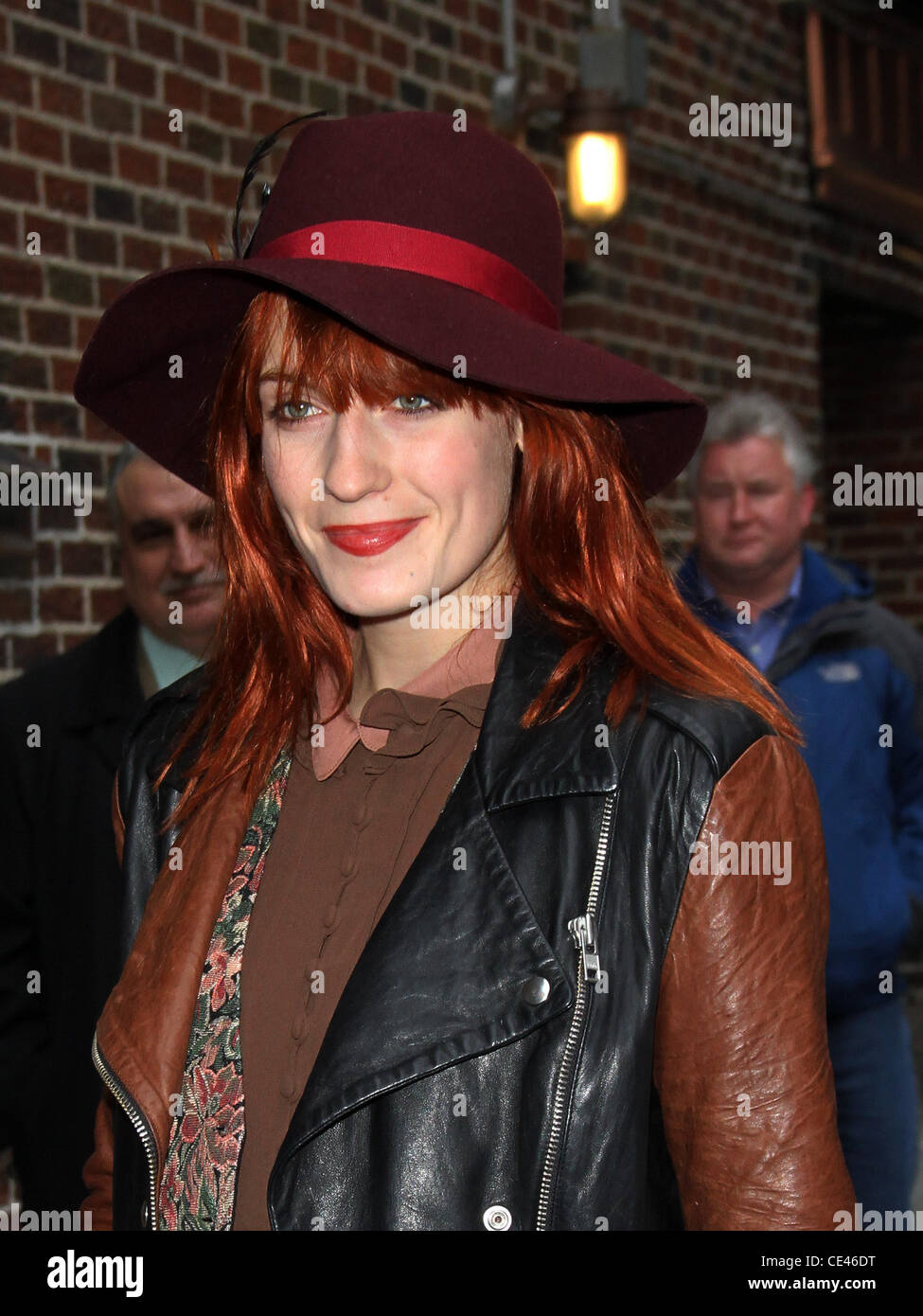 Florence Welch of Florence and the Machine outside The Ed Sullivan ...