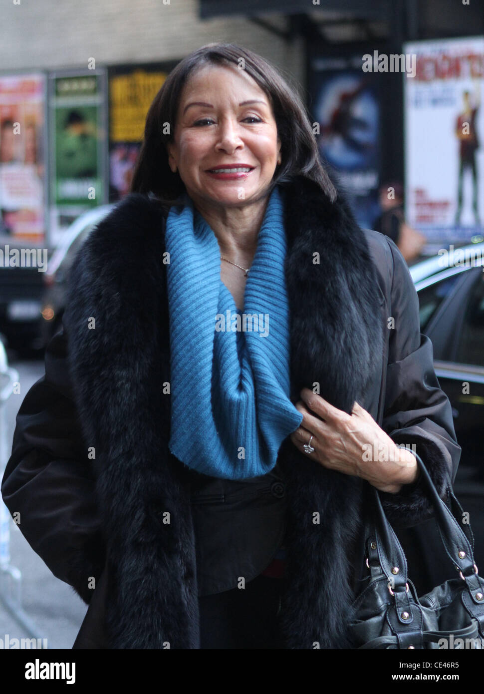 Freda Payne outside The Ed Sullivan Theater for 'The Late Show with ...