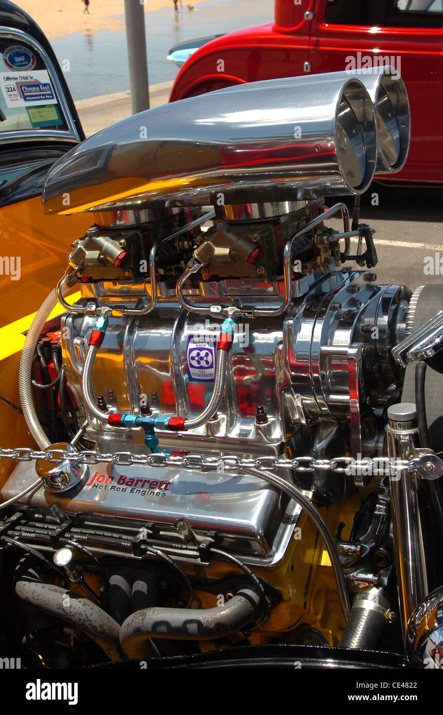 Atmosphere Classic American cars and Hot Rods are on display during the ...