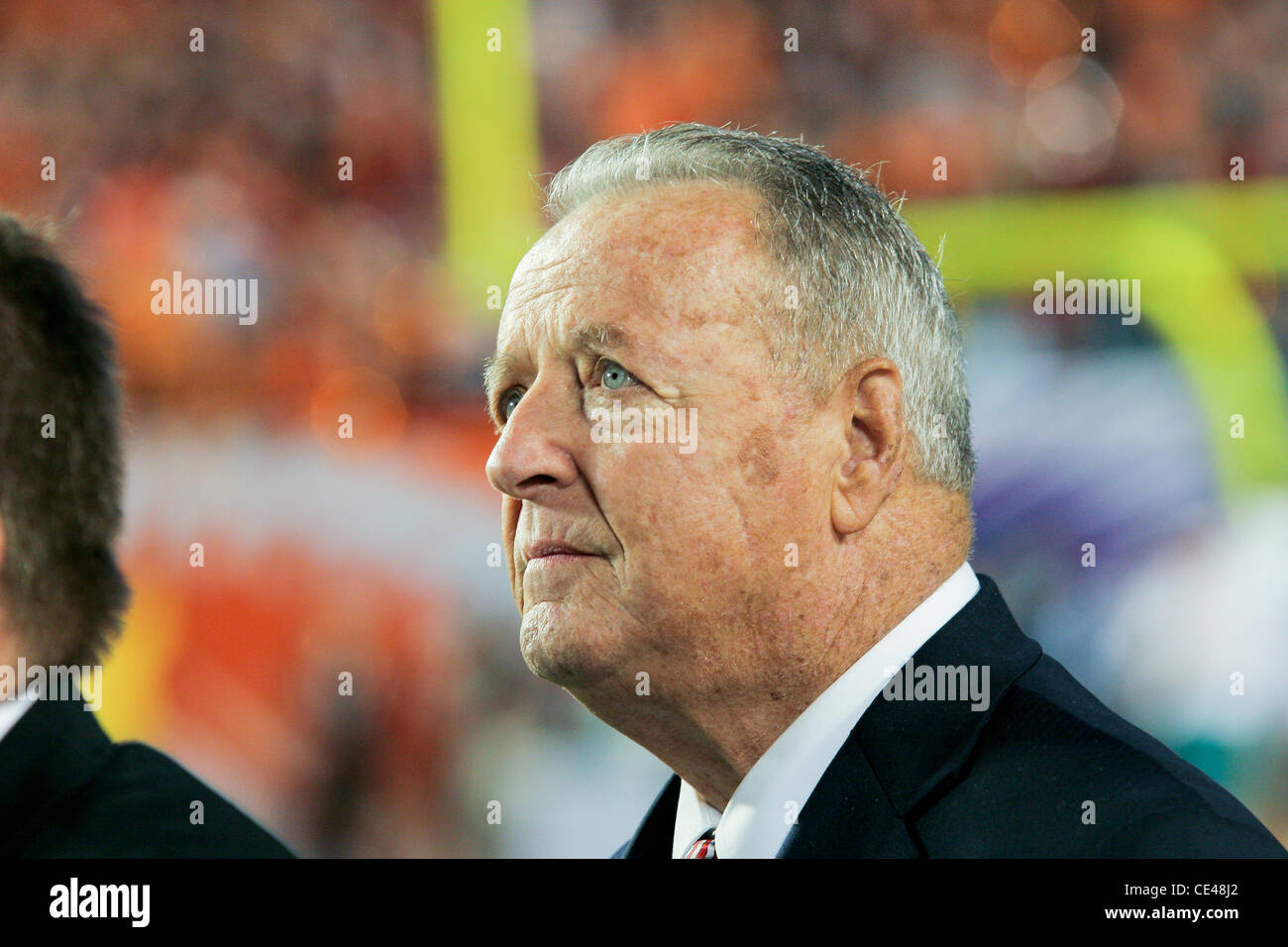 Bobby Bowden during the 2011 Discover Orange Bowl game, Stanford ...