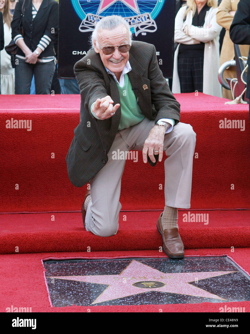Stan Lee Stan Lee Hollywood Walk Of Fame Star Induction Ceremony Los ...