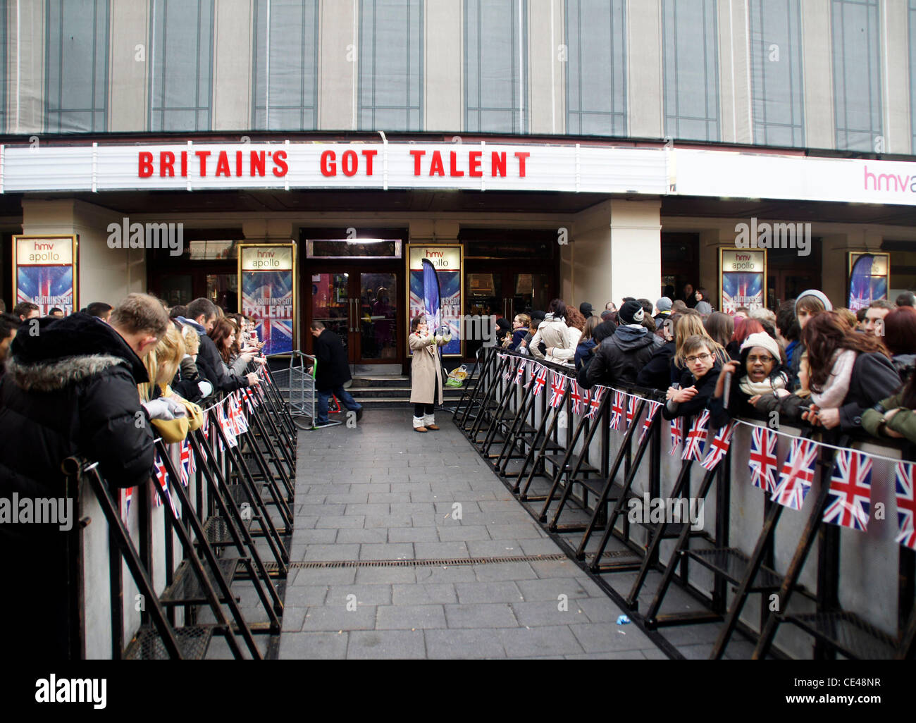 Fans outside the London auditions of 'Britain's Got Talent' held at The ...