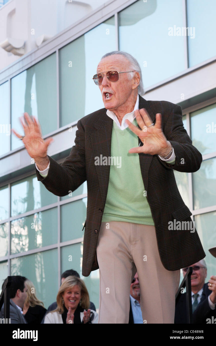 Stan Lee Stan Lee Hollywood Walk Of Fame Star Induction Ceremony Los ...