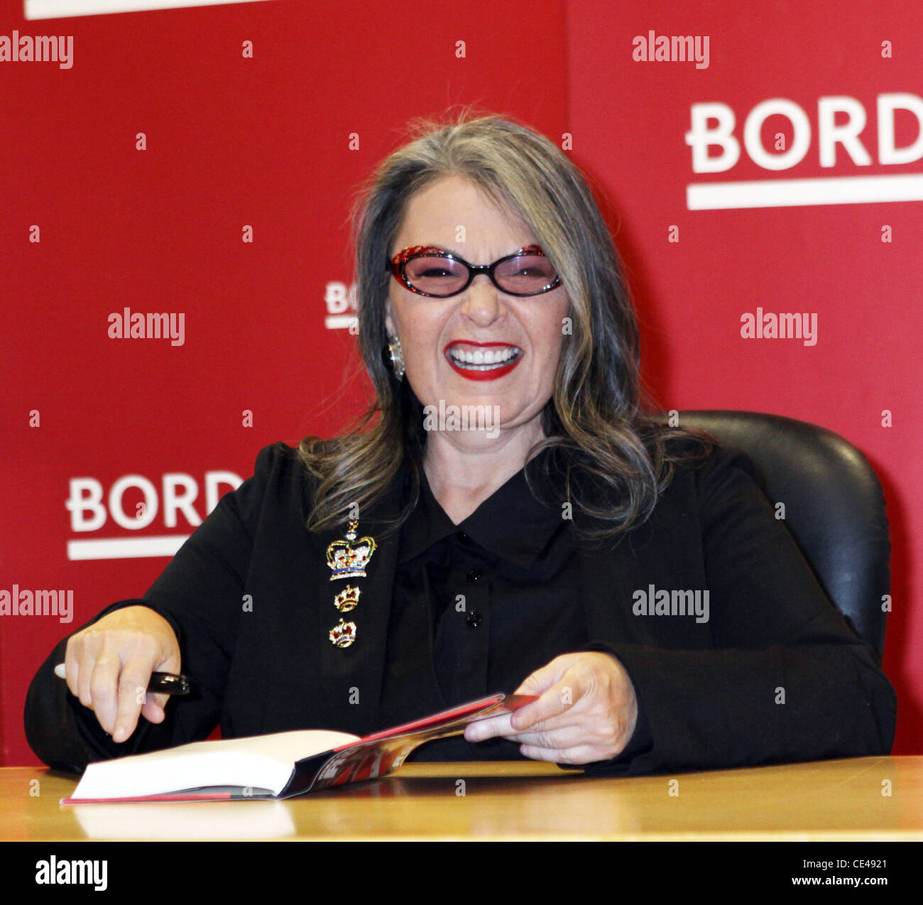 Roseanne Barr signs her new book 'Roseannearchy: Dispatches from the ...