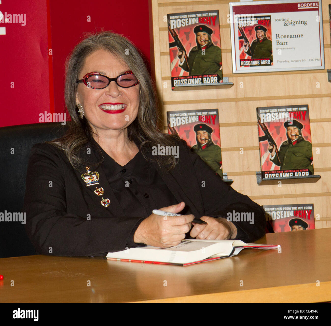 Roseanne Barr signs her new book 'Roseannearchy: Dispatches from the ...