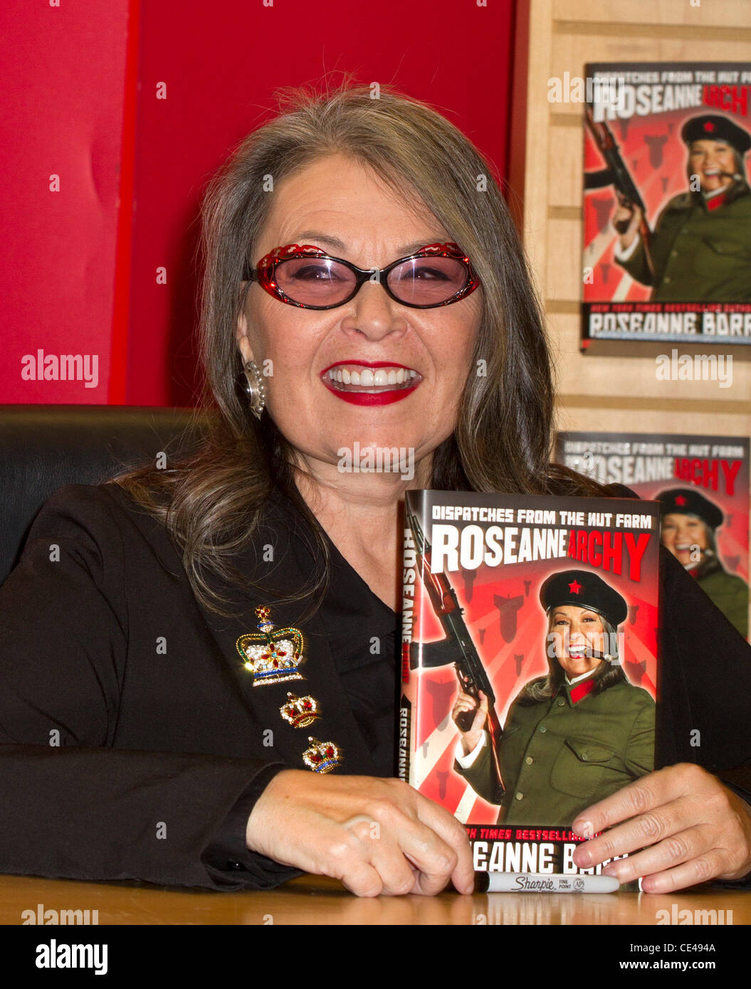 Roseanne Barr signs her new book 'Roseannearchy: Dispatches from the ...