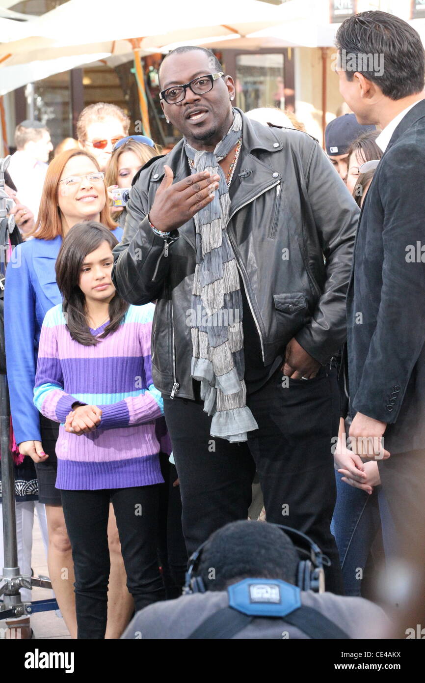 Randy Jackson is seen in a black leather motorcycle jacket while at The ...