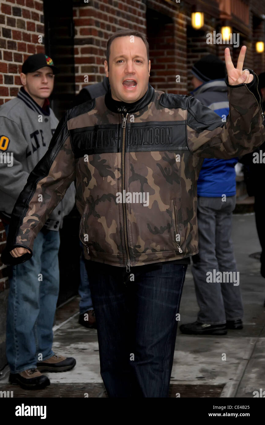Kevin James Celebrities outside The Ed Sullivan Theater for 'The Late ...