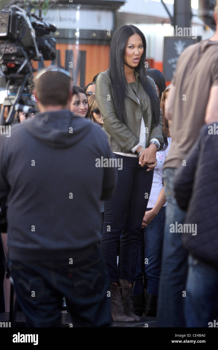 Kimora Lee Simmons Filming An Interview For Entertainment Television