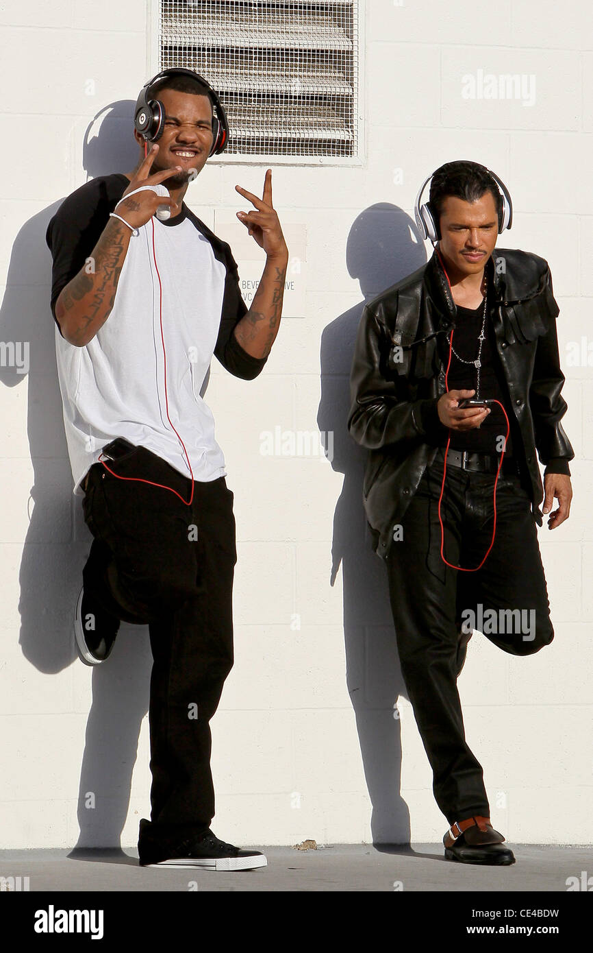 Game aka Jayceon Terrell Taylor Rapper filming an advertisement in ...