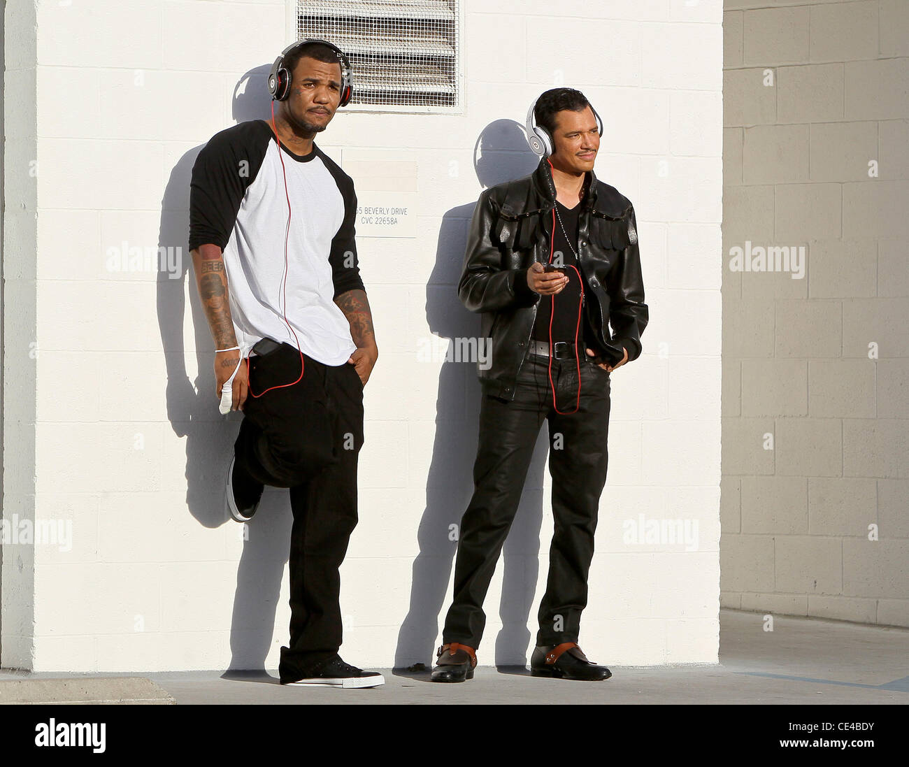 Game aka Jayceon Terrell Taylor Rapper filming an advertisement in ...