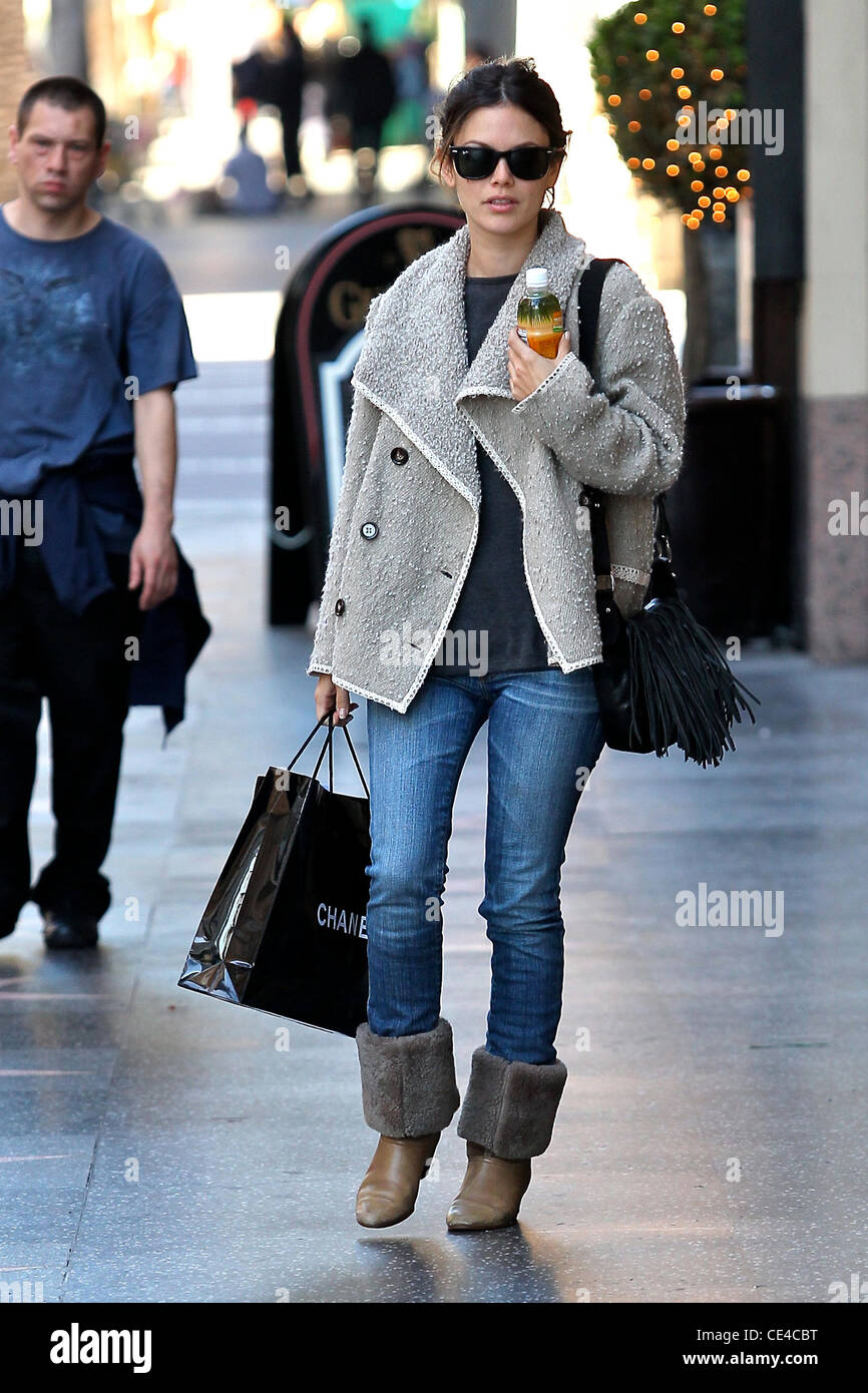 Rachel Bilson shopping at Chanel before buying some food at a cafe Los ...
