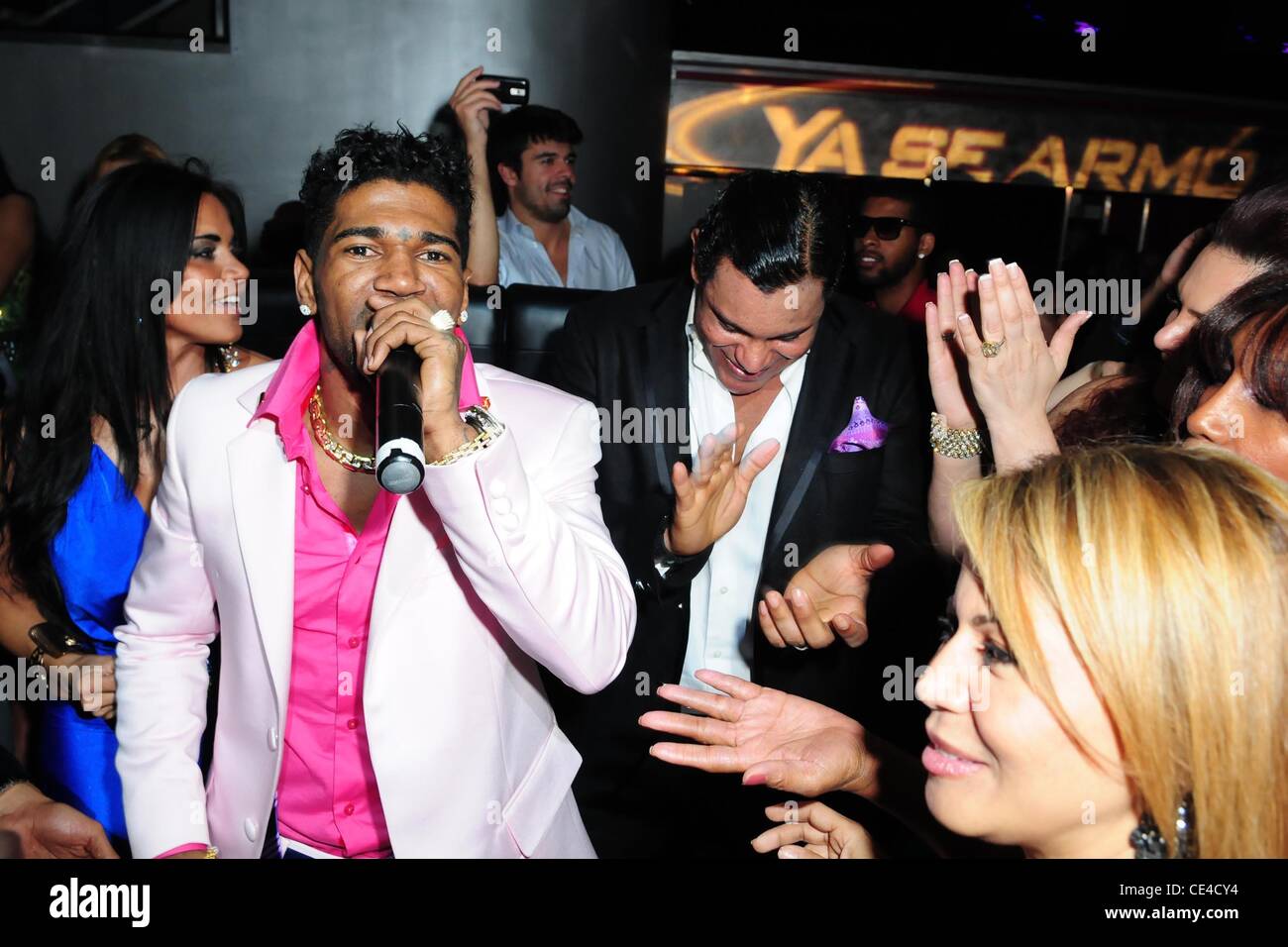 Omega and Sammy Sosa Pitbull 30th birthday celebration at Club Play ...